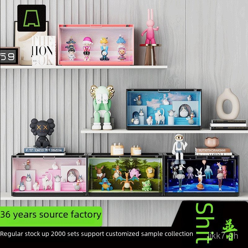 Pop Mart Display Cabinet Stackable Display Box Blind Box Storage Box ...