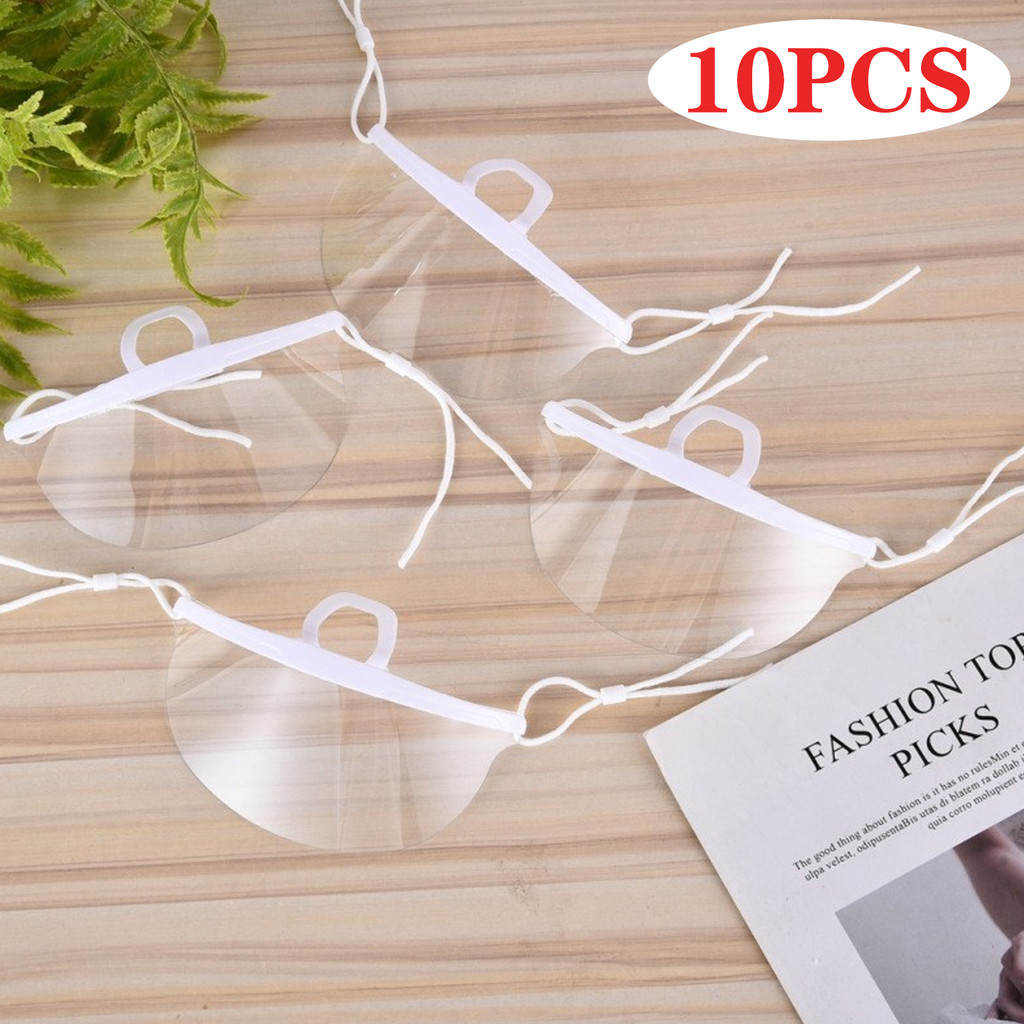 10 Pieces Transparent Mouth Mask Transparent Face Mask Sanitary ...