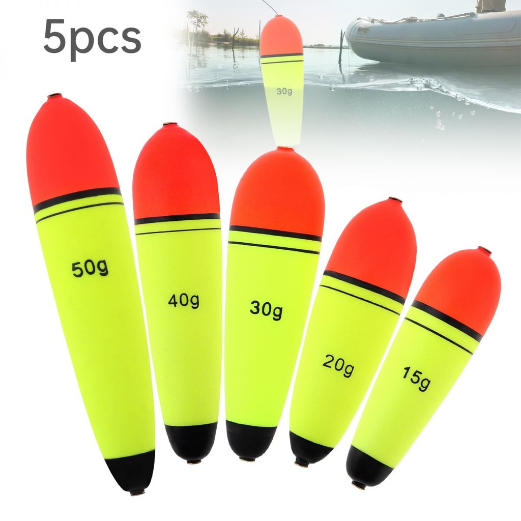 5pcs EVA Slip Bobber Floats 3.5-5.3inch Eye-catching Slip Corks for Sea ...
