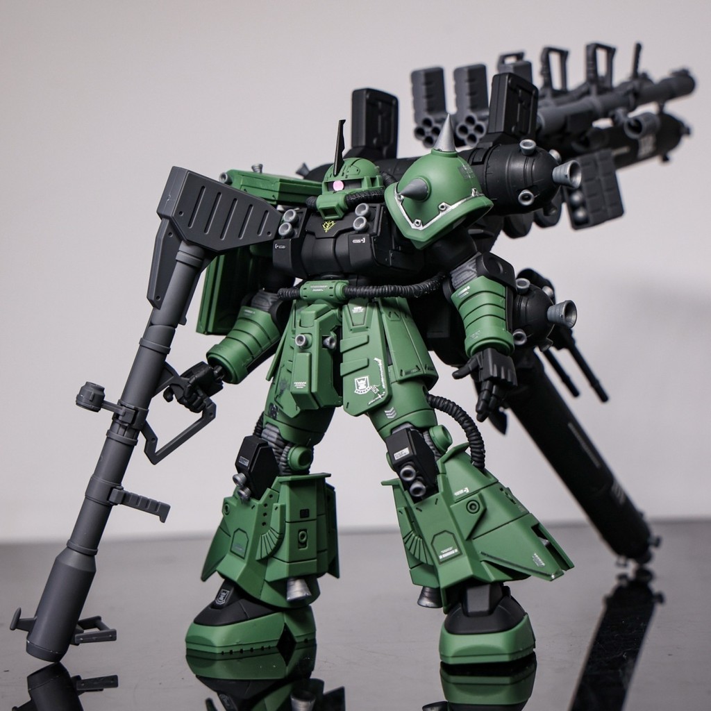 Beautiful HGUC Spiritual Power Green Zhagu 1/144 Thunder Universe High ...