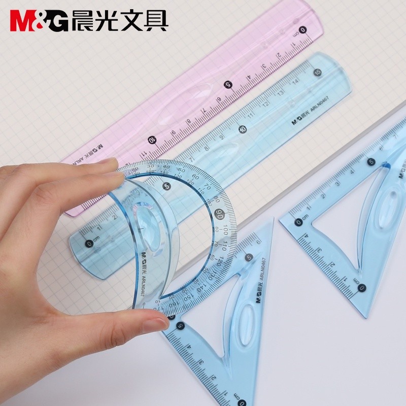 3 sets of Chenguang folding soft ruler 20cm long transparent scale ...