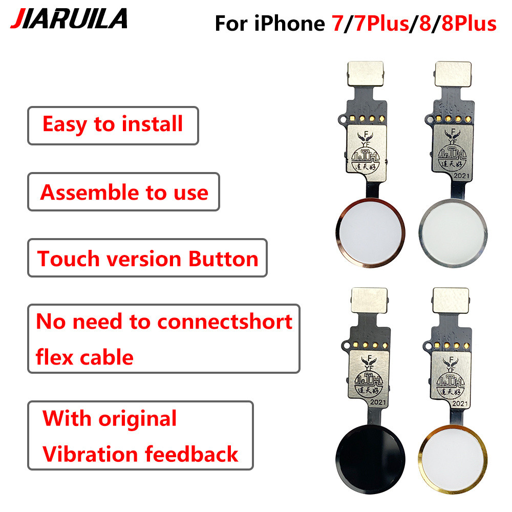 Home Button Fingerprint Sensor Scanner Connecter Flex Cable For IPhone ...