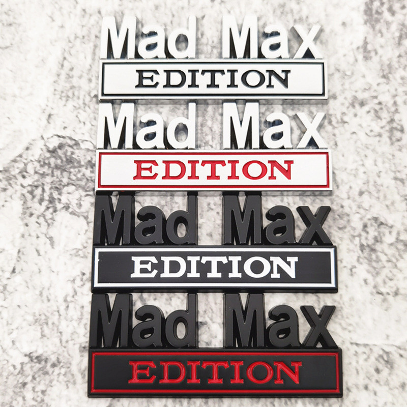 Car Modification Label MAD MAX Fender Label EDITION Body Sticker Rear ...