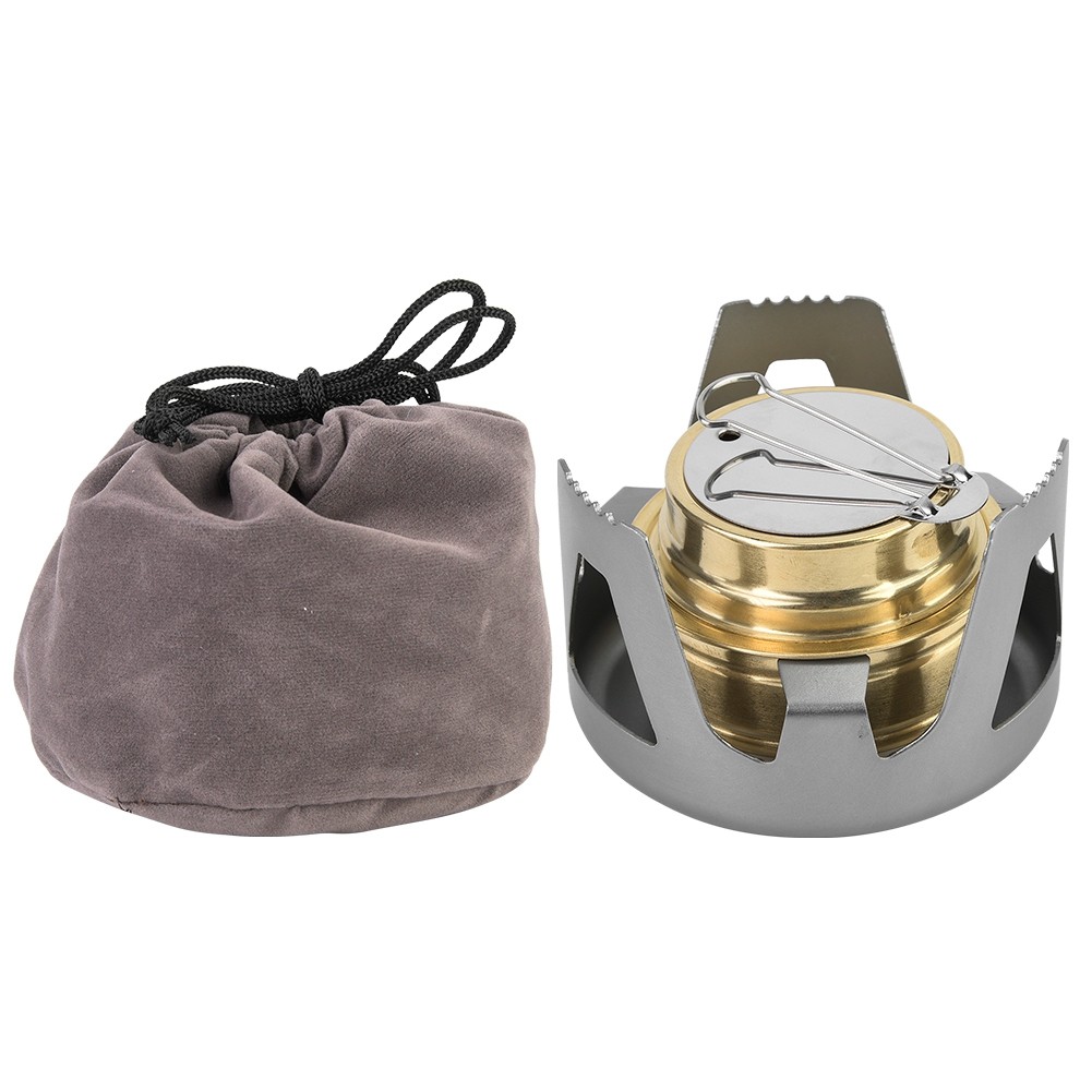 Outdoor Portable Ultra Light Mini Cooking Spirit Burner Alcohol Fuel ...