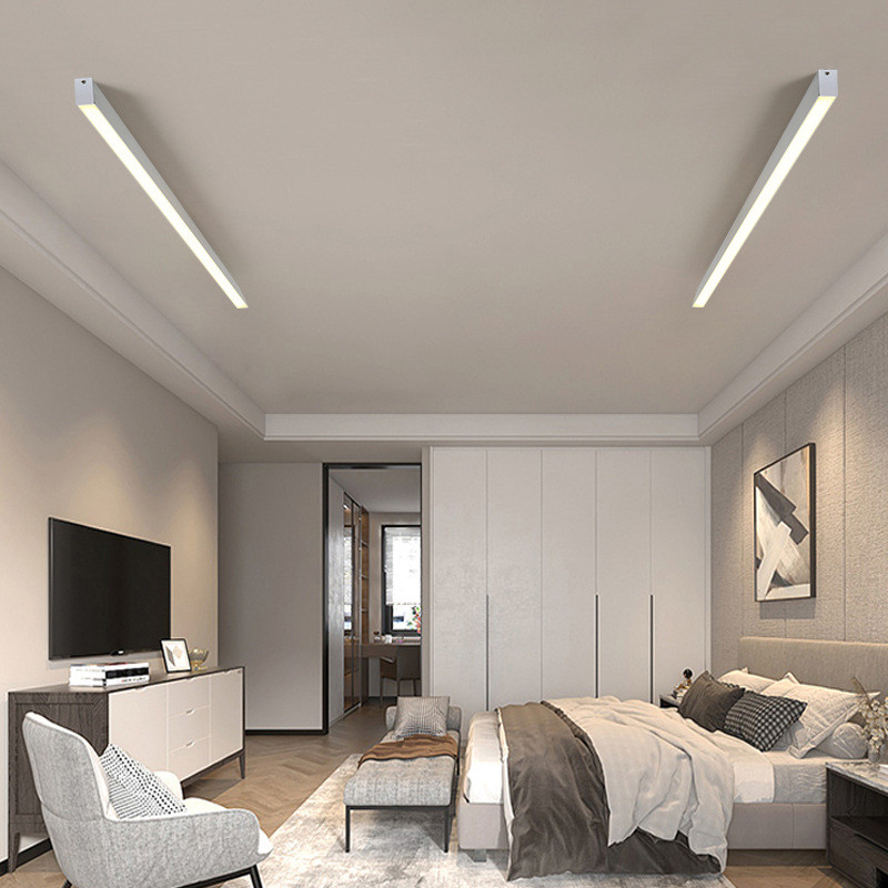 Modern Living Room Long Strip Light Simple Ceiling Light Scandinavian ...