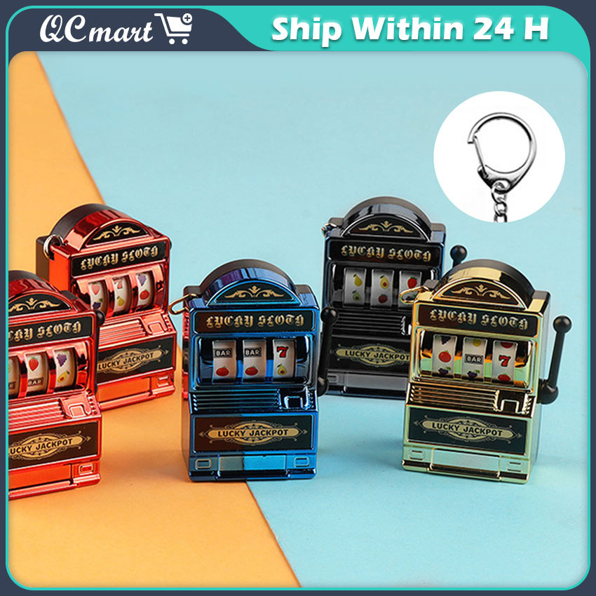 【Fast Shipment】 Mini Fruit Machine Keychain Game Winning Best Friend ...