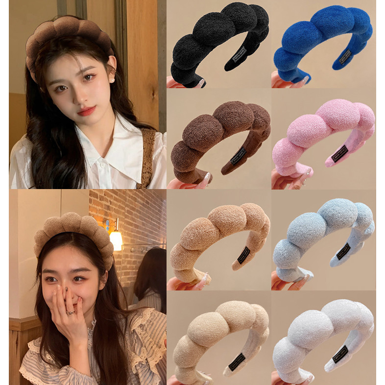 Spa Headbands for Women Terry Towel Face Wash, Skin Care and Makeup ...