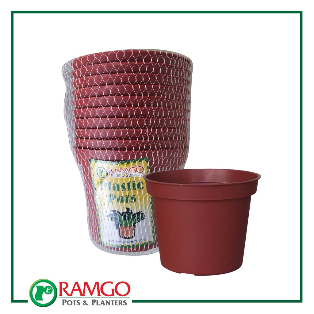 Dainty Plastic Pots 3" 10 pieces (Clay) | Shopee Philippines