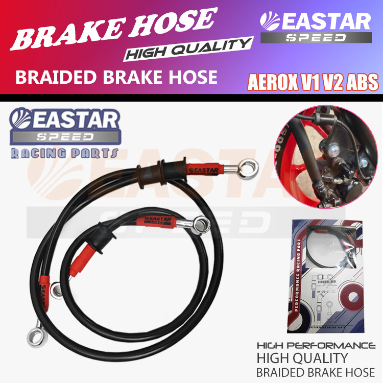 Braided Brake Line Hose Aerox V1/V2 ABS | Shopee Philippines