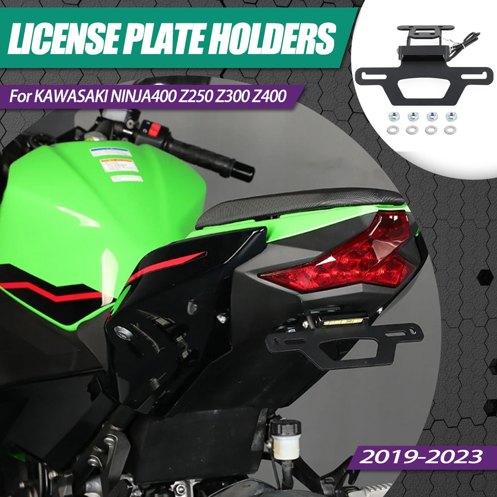 License Plate Holder For KAWASAKI NINJA 250 400 Z250 Z300 Z400 2018 ...