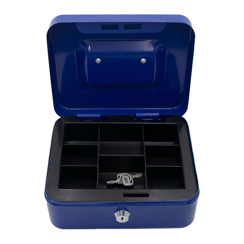 20CM Cash Box With Lock Money Secret Security Safe Box Anti Theft With ...