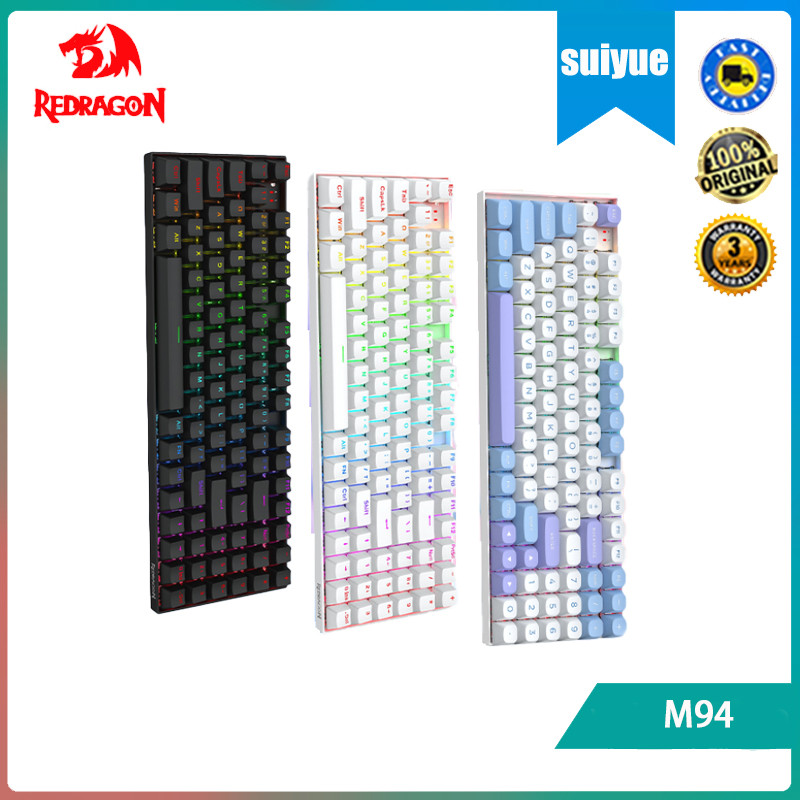 Red Dragon M94 wired adjustable key stroke magnetic axis keyboard M68 ...
