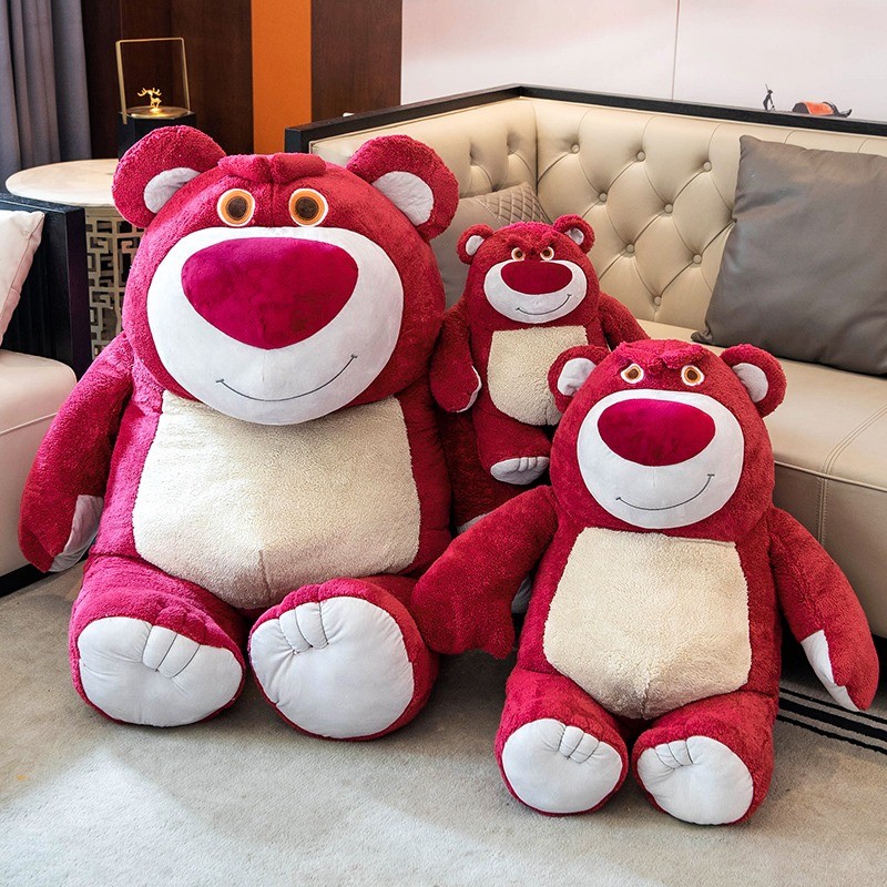 Toy Story Lotso Cute Bear Strawberry Sofa Plush Pillow Stuffed Toys ...