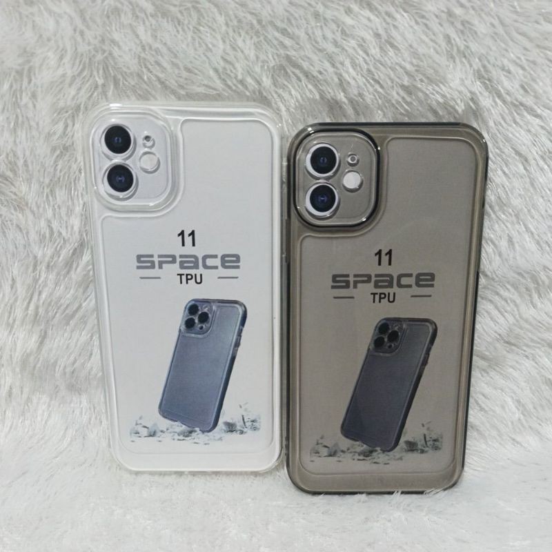 SoftCase Clear Black iPhone 11 Silicone Casing Space Clear Transparent ...