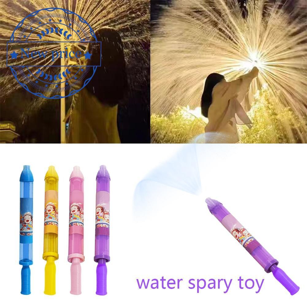 Outdoor Water Spary Toy Fun Summer Pulling Type Water Cannon Stainless ...