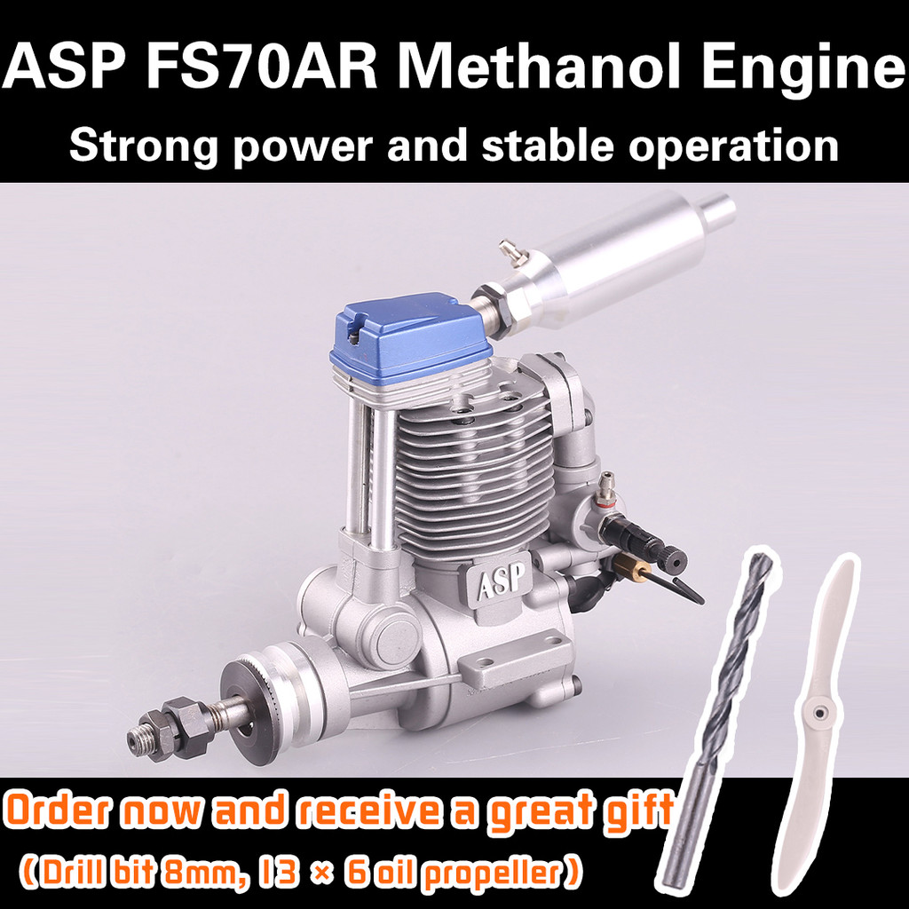 Original ASP FS70AR 70 Grade Scale 11.5cc Four Stroke Methanol Nitro ...