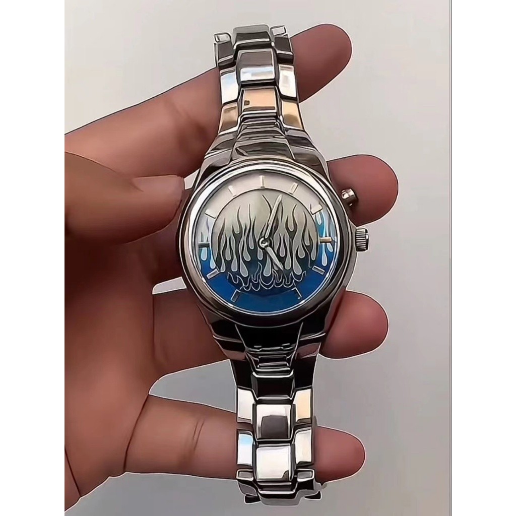 Fossil Dynamic Digital Display Red Fire Blue Fire Dual Display Out of ...
