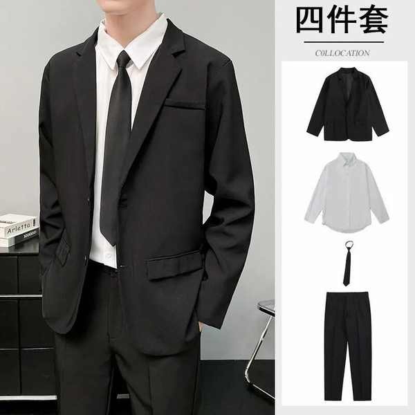 formal attire for men Suit suit, a complete set, new korean version ...