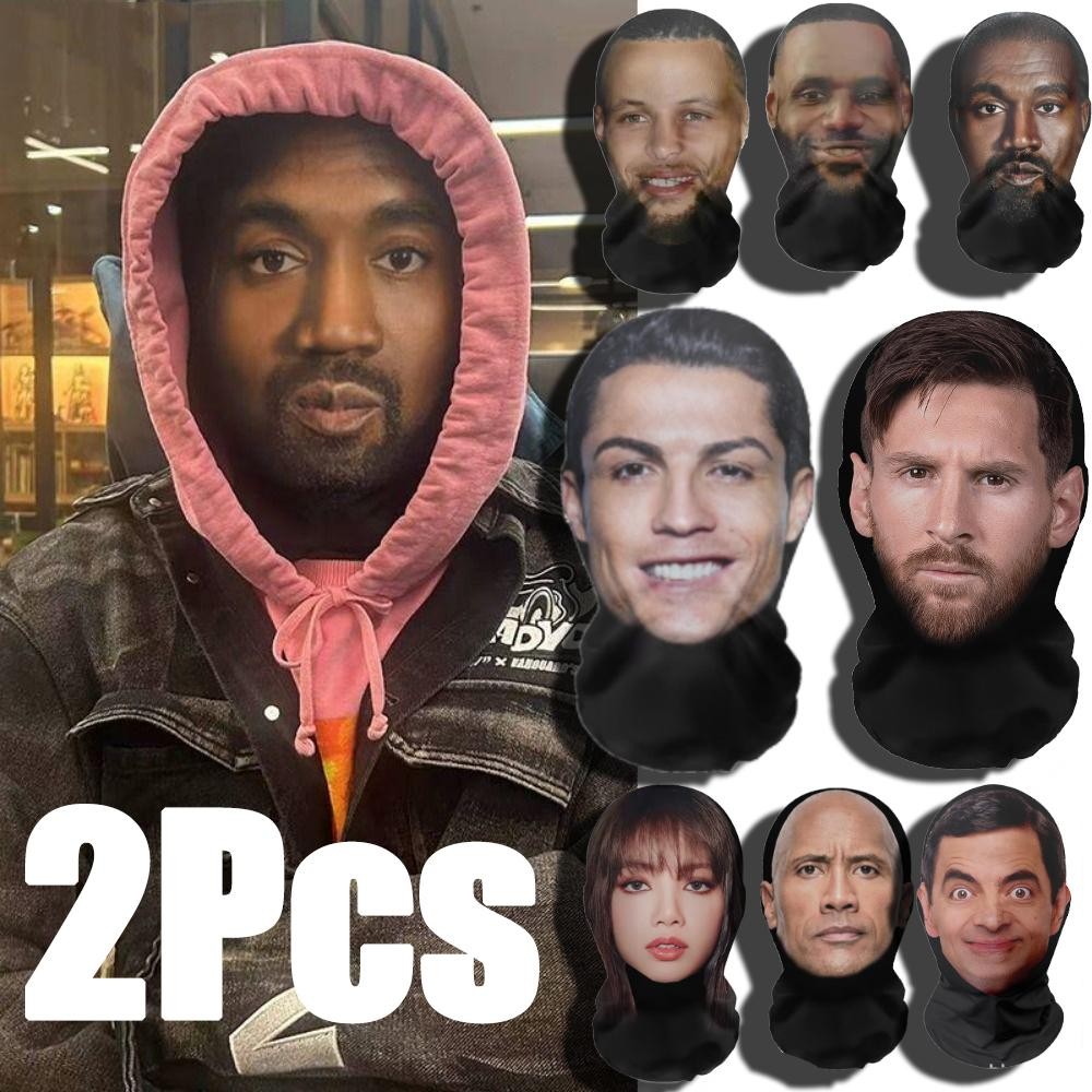 Celebrity Face Full Face Mask 3D Full Face Mask Simulation Hat Funny ...