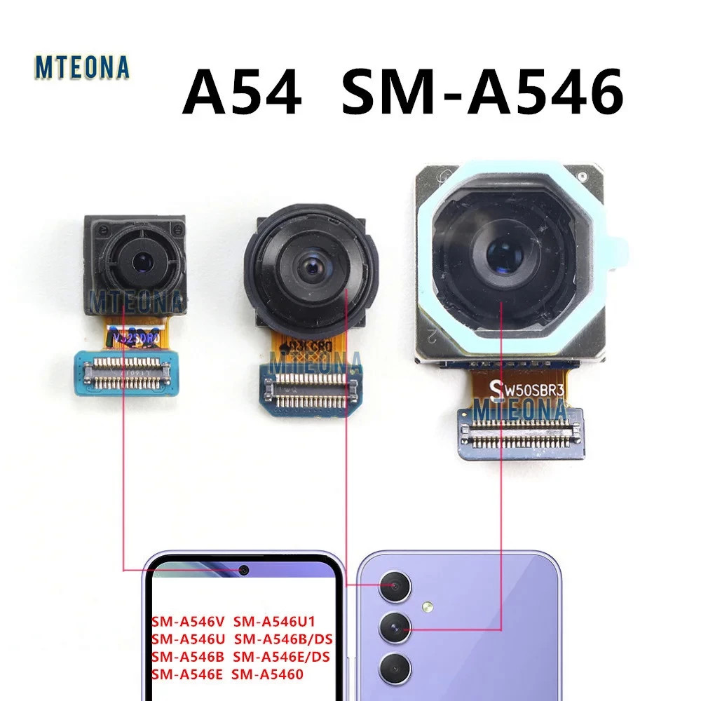 For Samsung Galaxy A54 A546 Ultrawide Main Rear Back Camera+Front ...