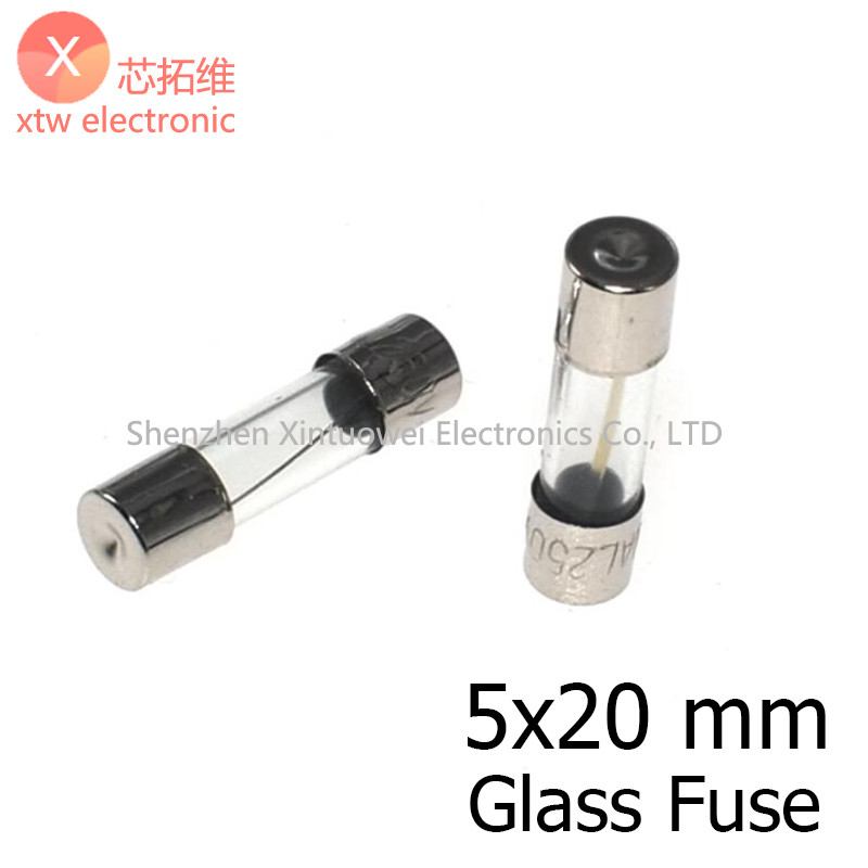 10Pcs/lot 5x20mm Glass Fuse Tube F0.5A 1/2/3/4/5/6/7/8/10/15/20/25/30A ...