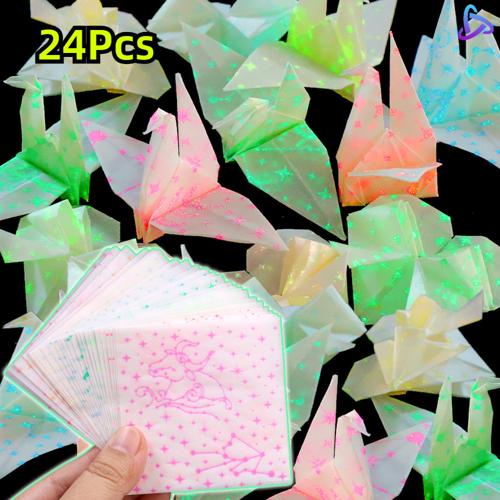 24Pcs Double Side Folding Coloring Square Origami Paper Set - DIY Paper ...