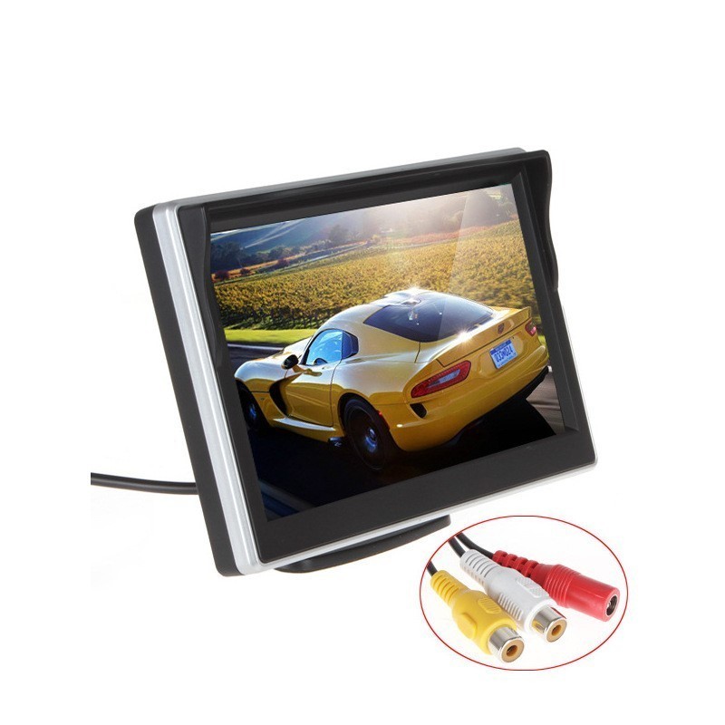 5-inch silver edge on-board display HD LCD screen, two-way AV input 12V ...