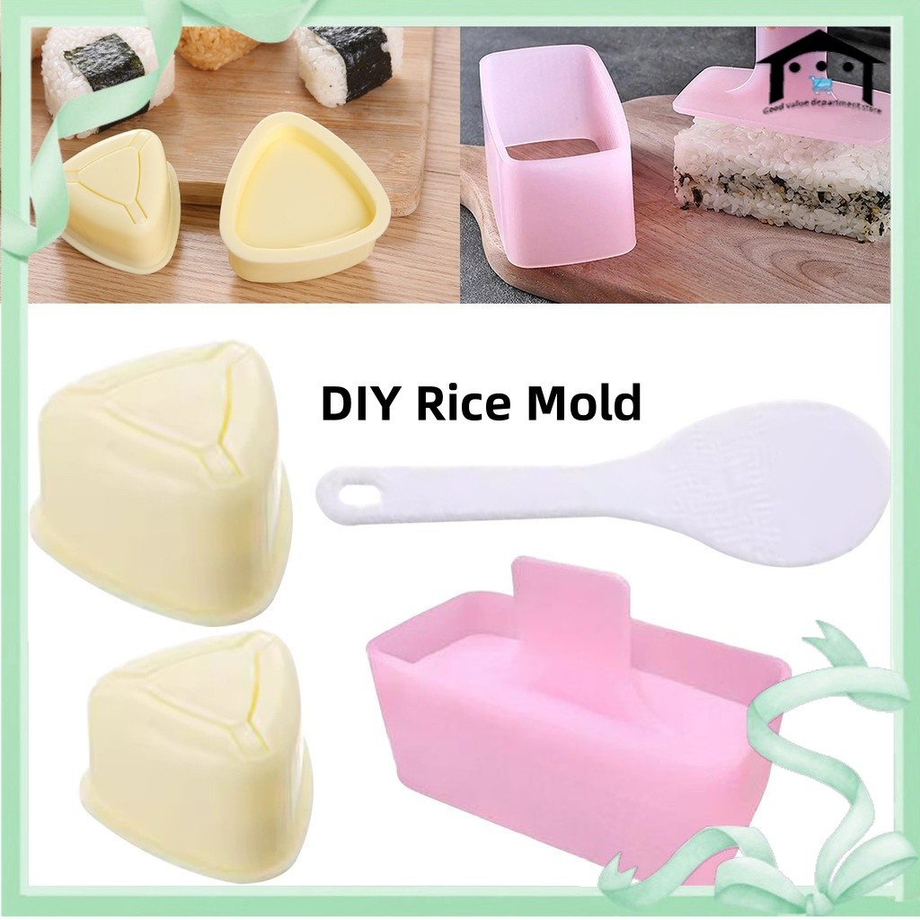 Rice Mould Musubi Molder Maker Rectangular Layer Mold Box Scoop Onigiri ...