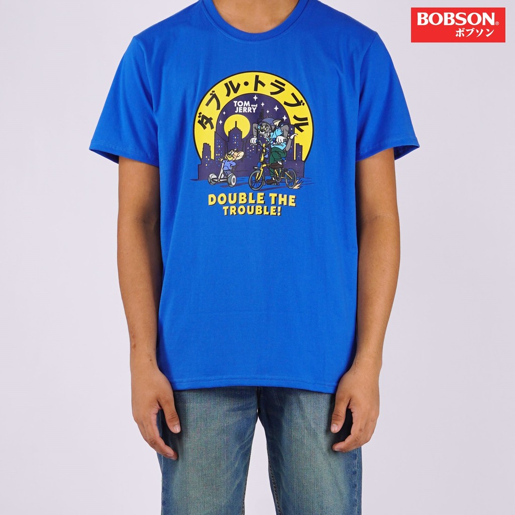 Bobson Japanese Men's X Tom and Jerry Basic Tees Slim Fit 162009-U ...