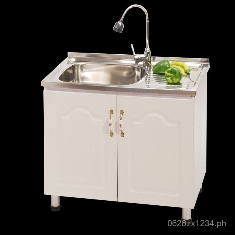 Water Cabinet Kitchen Household Sink with Cabinet Vegetable Washing ...