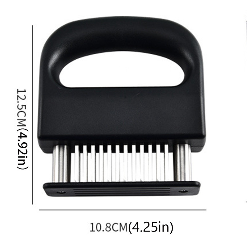 Stainless Steel 48-Needle Meat Tenderizer Tool - Steak Tendon Cutter ...