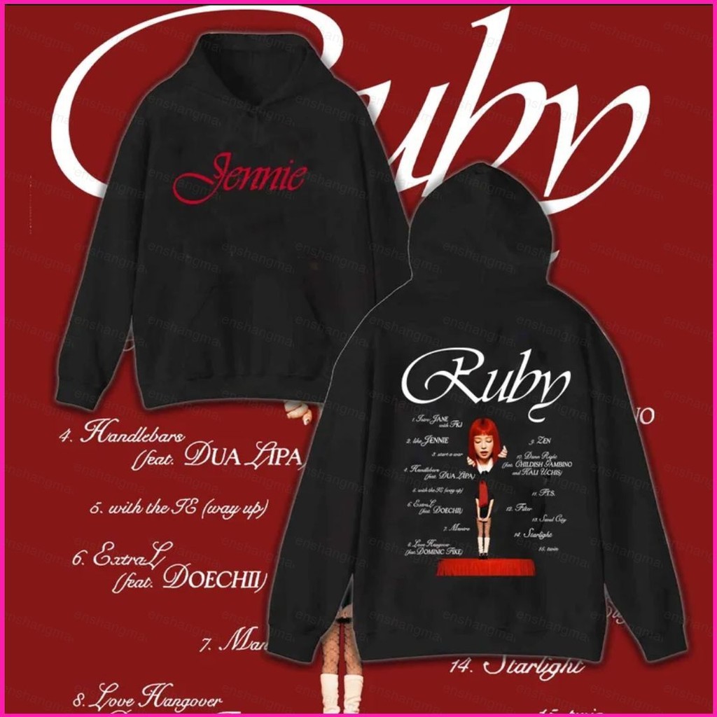 PS2 BLACKPINK RUBY JENNIE Hoodie Anime Sweatshirt Unisex Long Sleeve ...