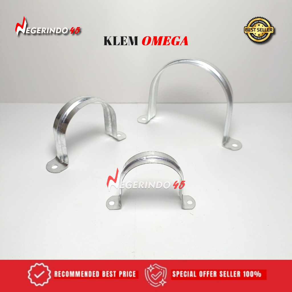 IPW OMEGA GALVANIZED CLAMP 1/2" 3/4" 1" 1 / 4" 1 1/2" OMEGA GALVANIZED ...