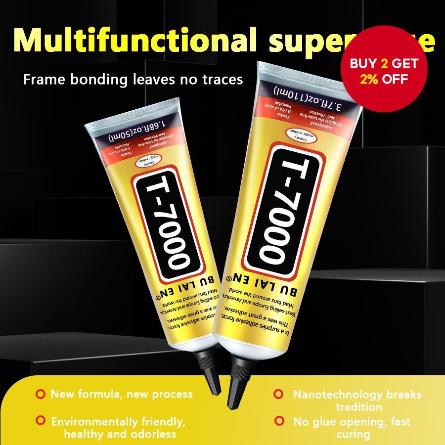 Upgrade T-7000 Black Adhesive Glue for Phone, Cridoz Waterproof Jewelry ...