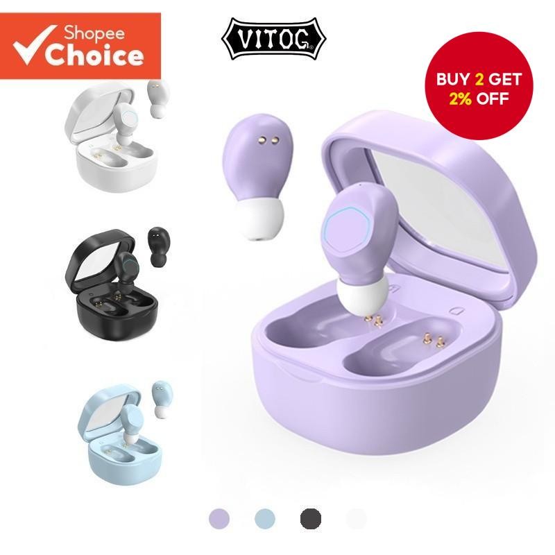 Vitog M21 Earbuds TWS Wireless Earphones Mini Bluetooth In-ear ...