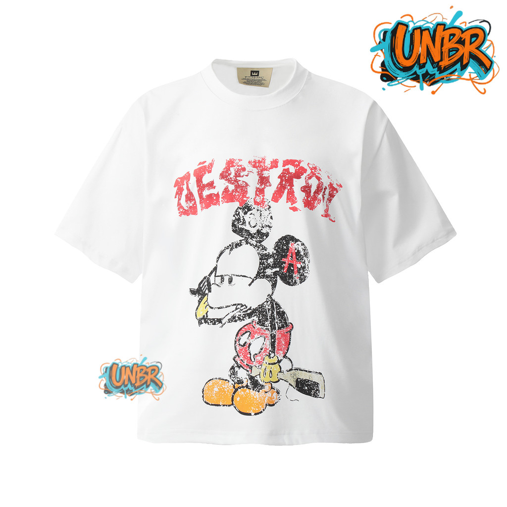 COD UNBR Vintage American-style trendy brand Mickey Mouse cartoon ...