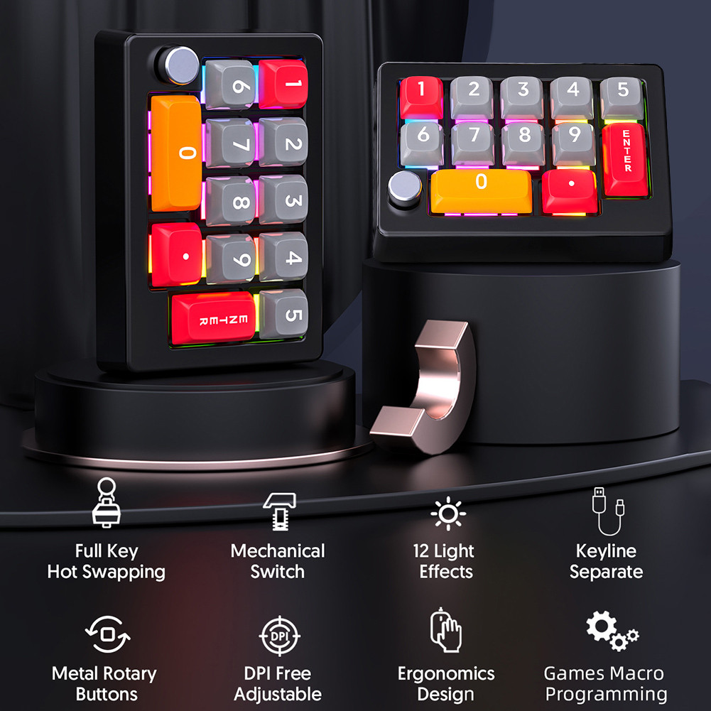 13 Key Wired Macro Programmable Mechanical Gaming Keyboard Fully Hot ...