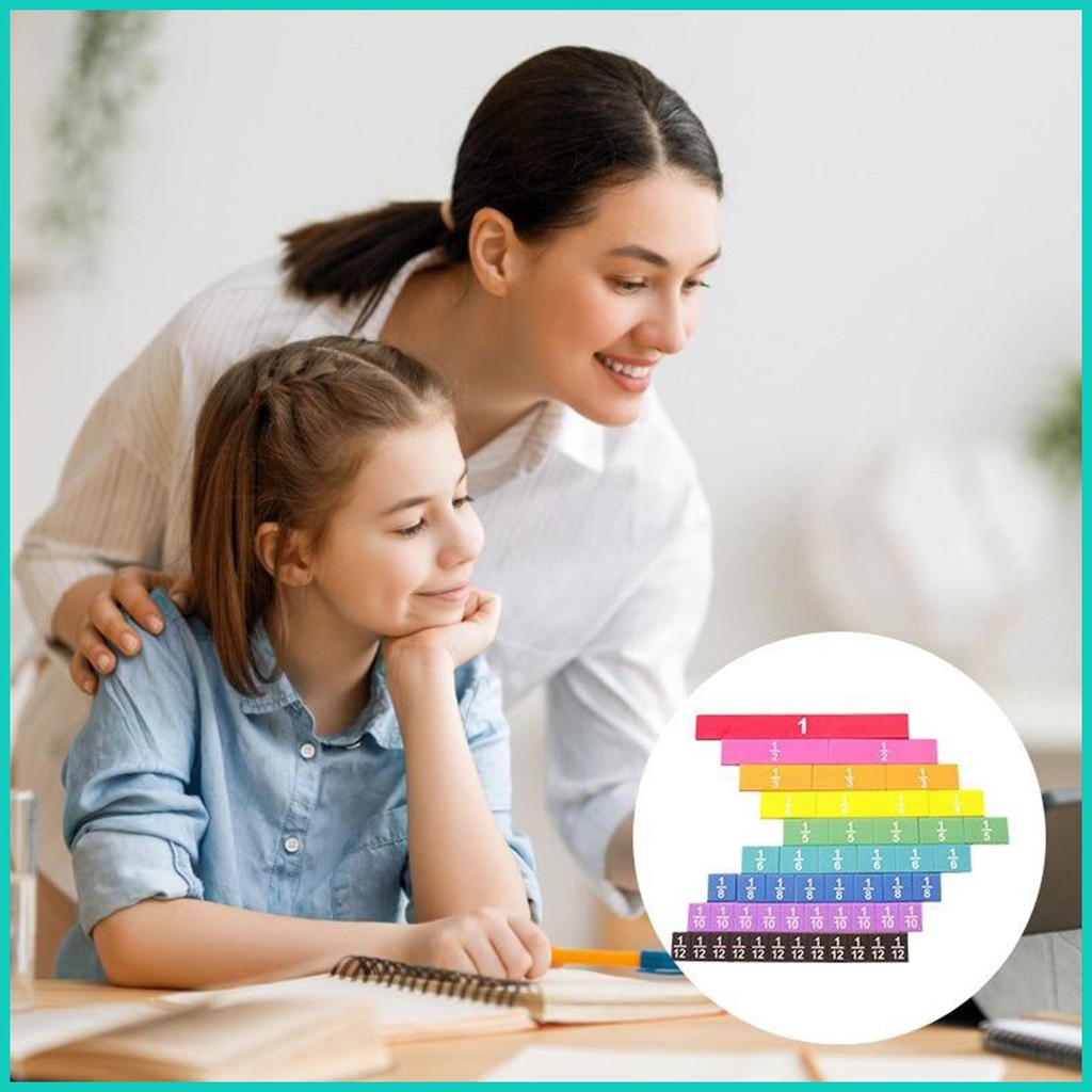 Fraction Teaching Tiles Math Fraction Teaching Tiles for Children ...