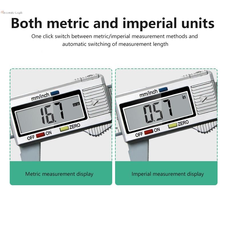 rn 0-150mm Electronic Digital Display Vernier Caliper Carbon Fiber Dial ...