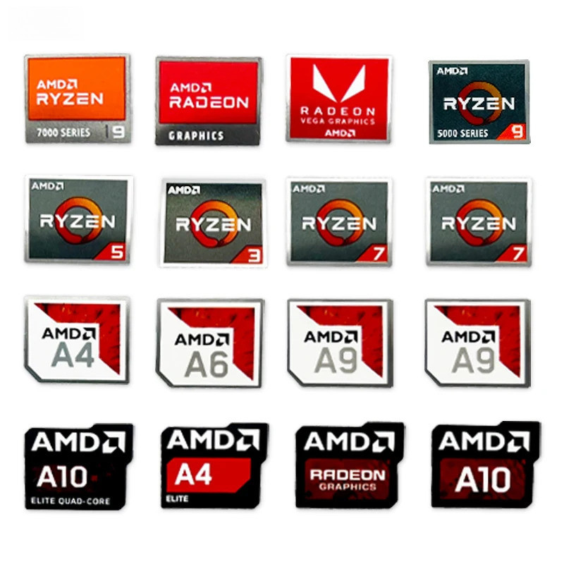Ryzen AMD FX A10 A9 Sticker For Laptop PC Tablet Desktop Computer DIY ...