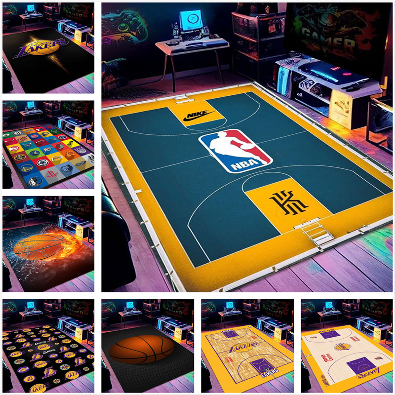 NBA basketball court indoor anti slip printed carpet trendy brand men's ...