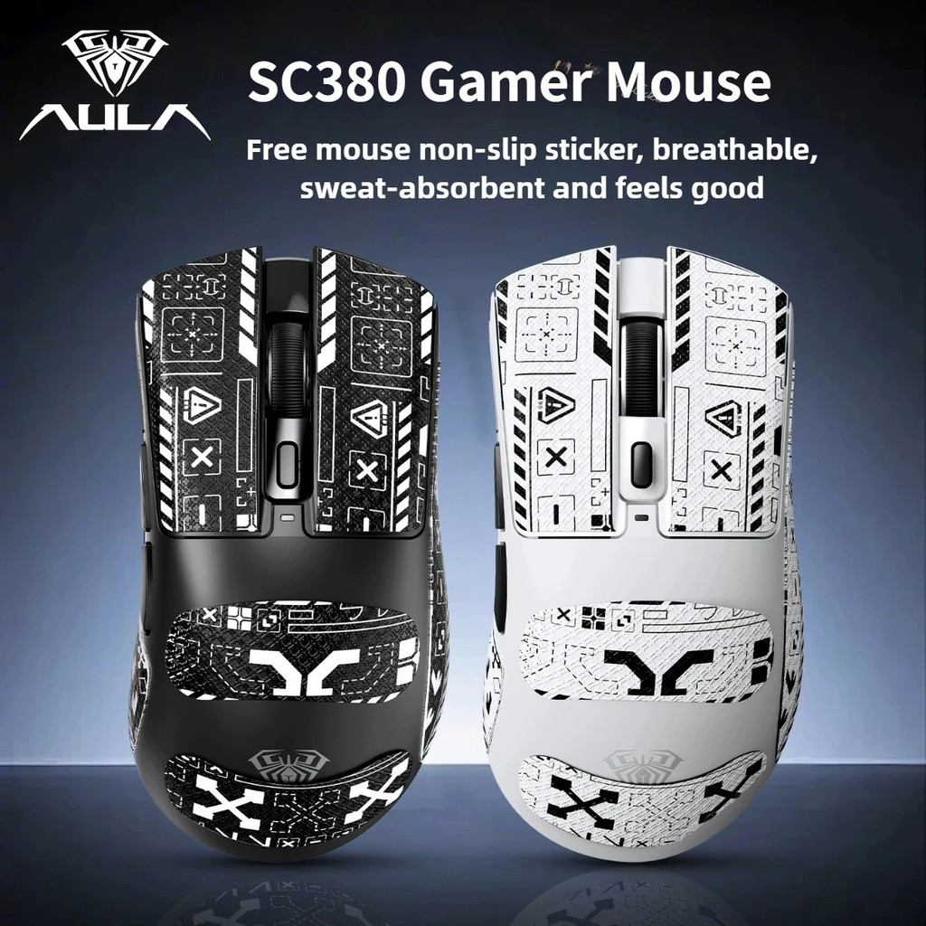 AULA SC380 Wireless Mouse Three Mode Lightweight with Charging Base ...
