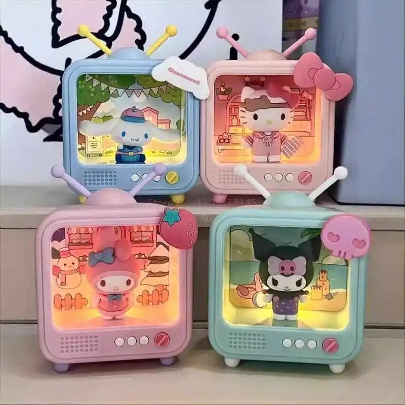 Sanrio Night Light Hello Kitty Cinnamoroll Melody Kuromi Kids Glow ...