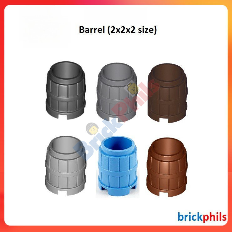 Brickphils Part 2489 - Barrel (2x2x2 size) | Shopee Philippines