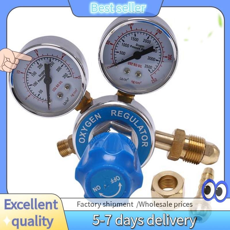 Oxygen Gas Bottle Regulators O2 Reducing Pressure Inhaler Double Gauge ...