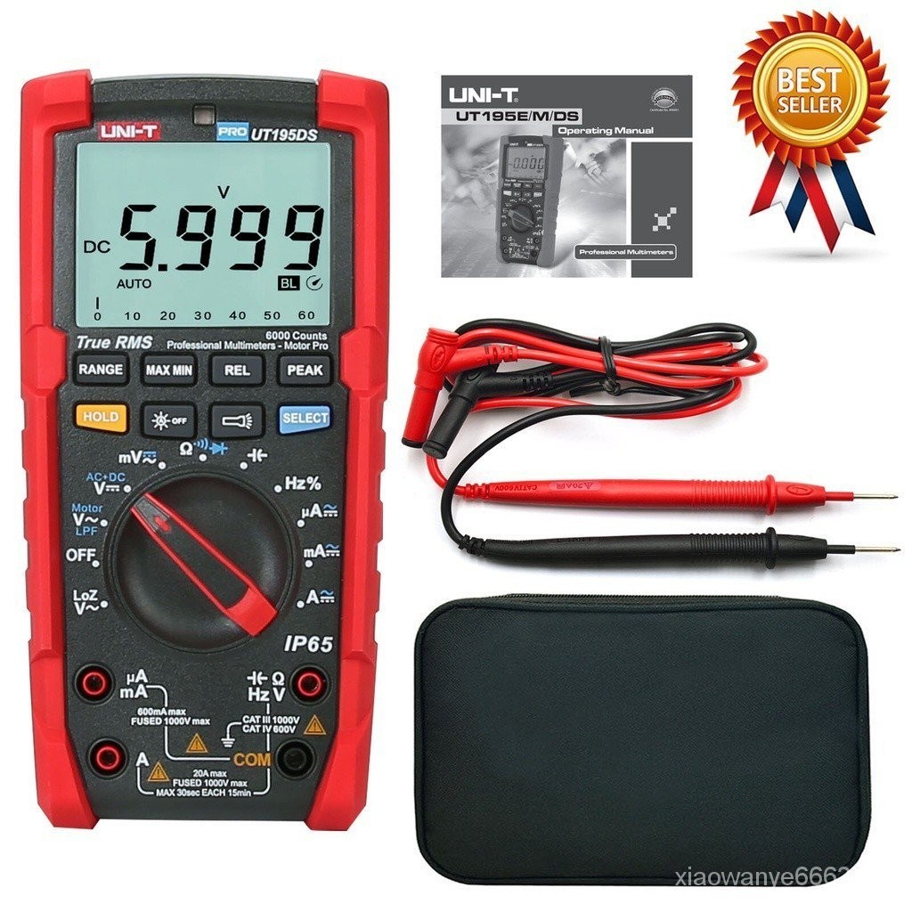 UNI-T UT195DS Industrial Waterproof multimeter IP65 Flashlight UT195E LoZ Voltage Measurement ...