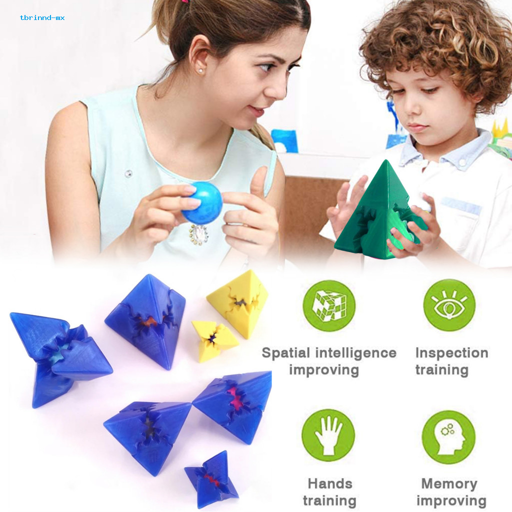 tbrinnd Portable Gear Toy Portable 3d Printed Tetrahedron Gear Toy for ...