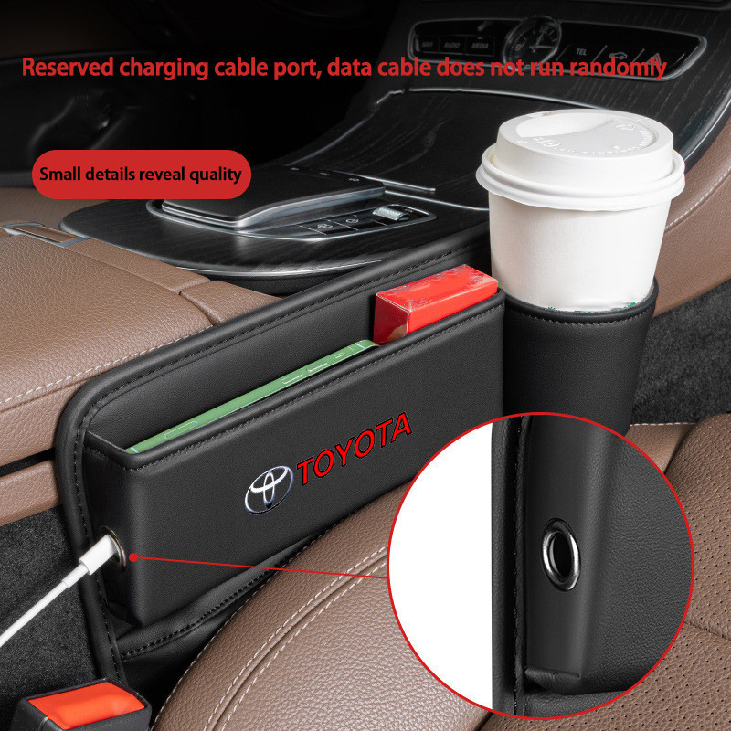 Toyota car storage box, seat center console crevice storage bag, car ...