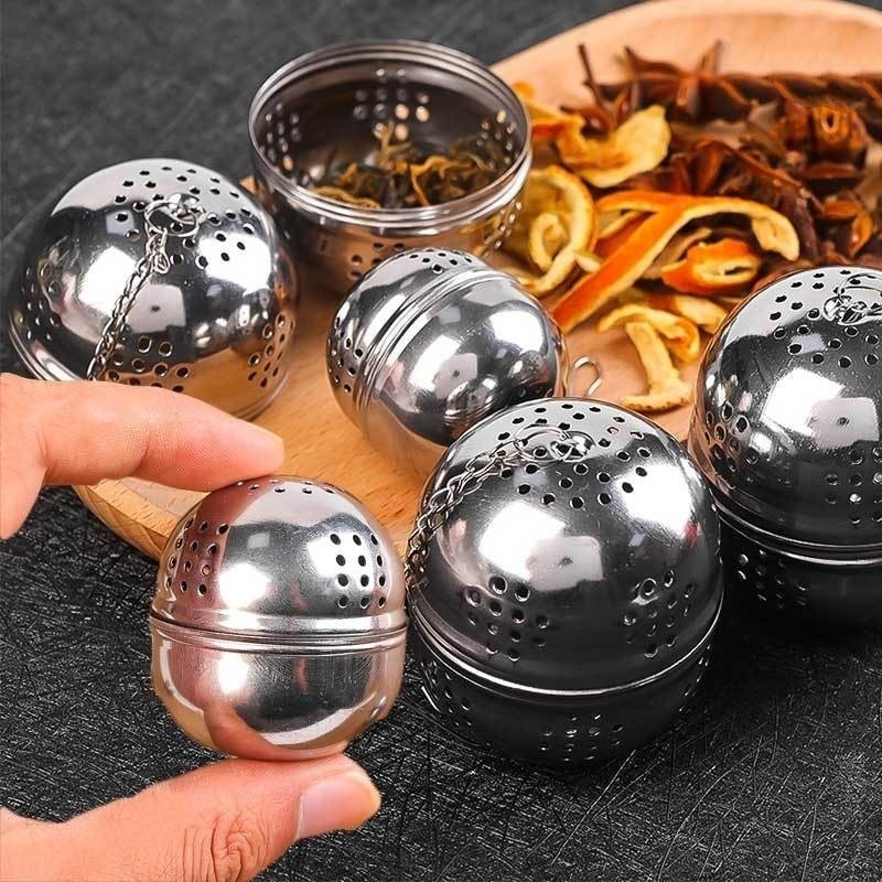 1/3Pcs Stainless Steel Tea Filter Balls - Tea Ball Strainer with Chain ...