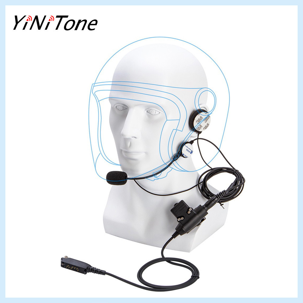 Motorcycle Helmet Ham Radio Microphone Headset with U94 PTT Adapter For ...